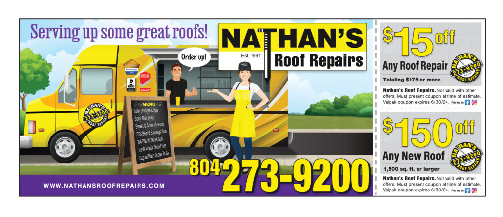 Monthly Ad & Coupons | Nathan's Roof Repairs